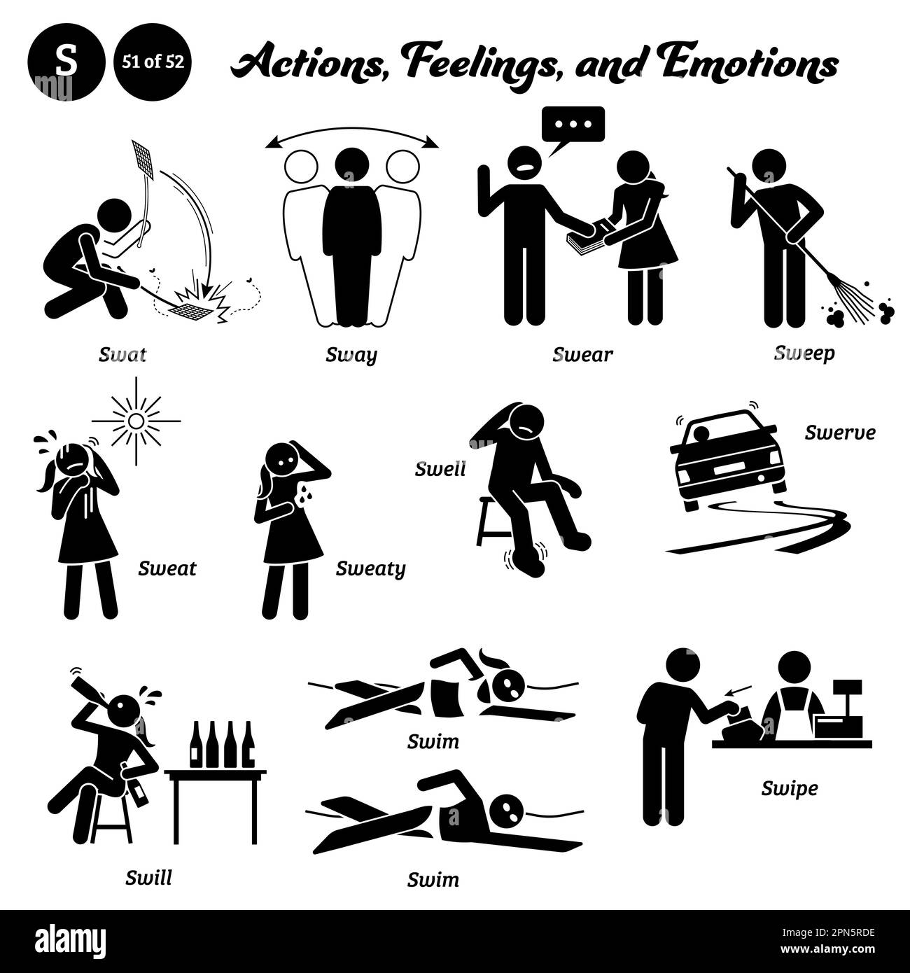 Sweaty vector vectors Black and White Stock Photos & Images - Alamy