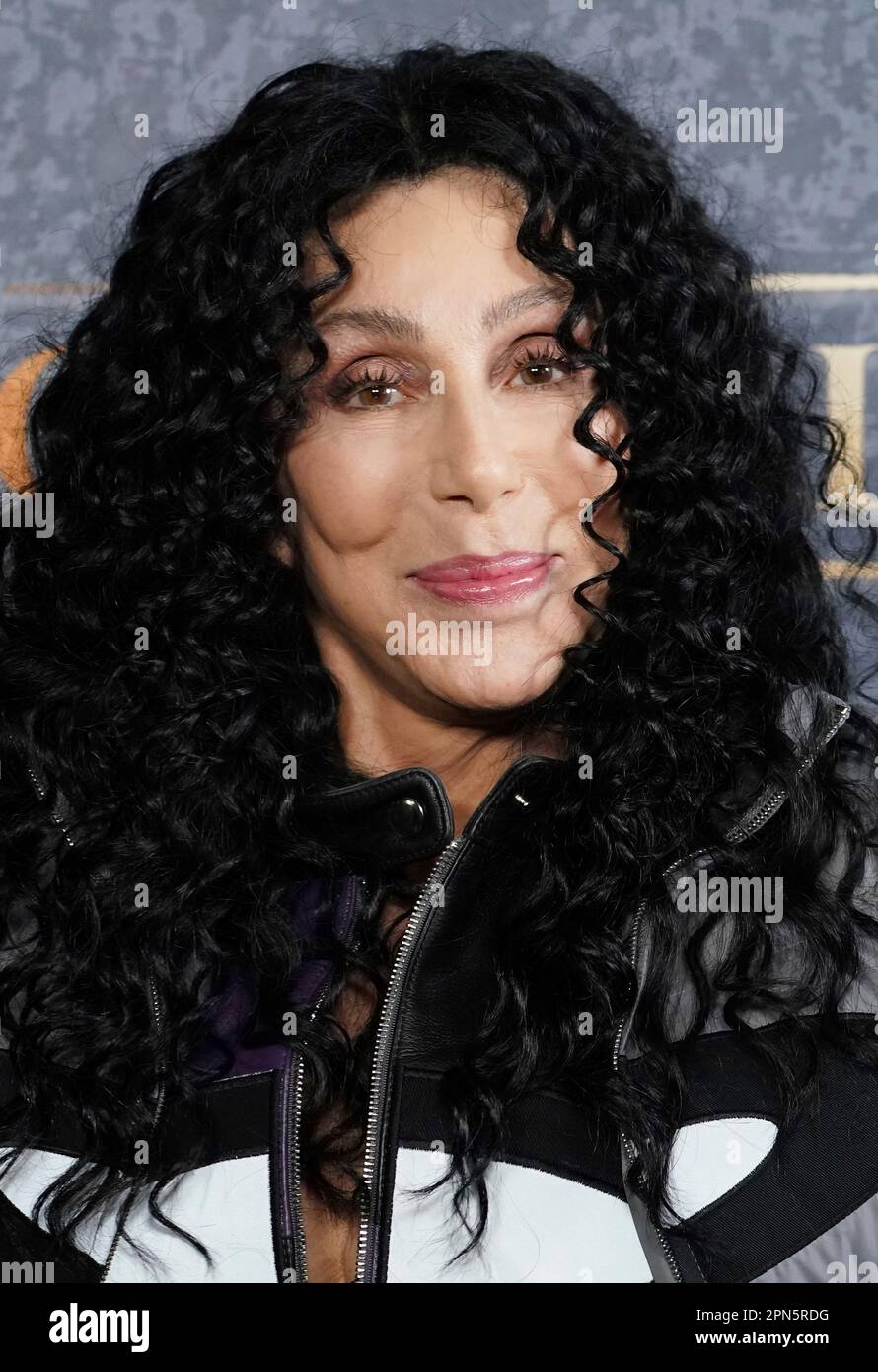 Cher arrives at the premiere of "Chevalier," Sunday, April 16, 2023, at ...