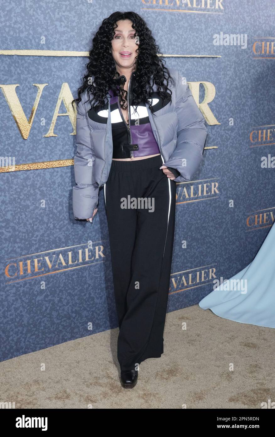Cher arrives at the premiere of "Chevalier," Sunday, April 16, 2023, at ...