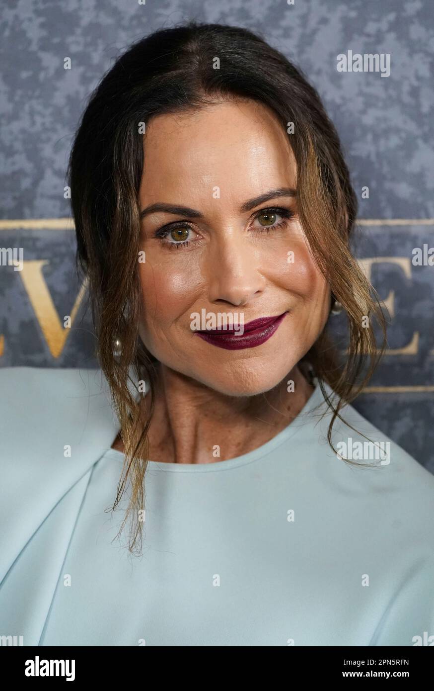 Minnie Driver arrives at the premiere of "Chevalier," Sunday, April 16 ...