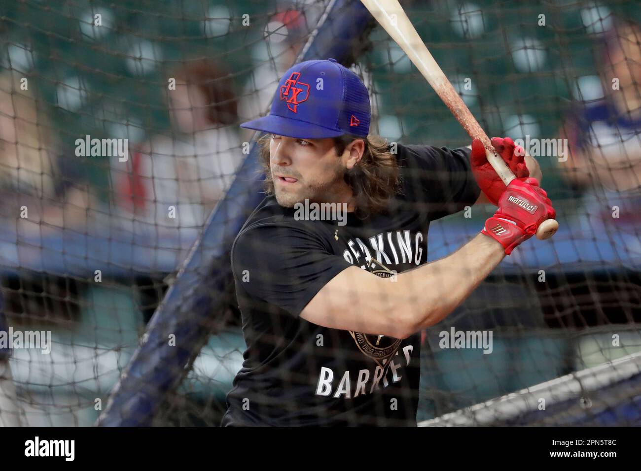 Texas Rangers' Jonah Heim during batting practice before their game ...