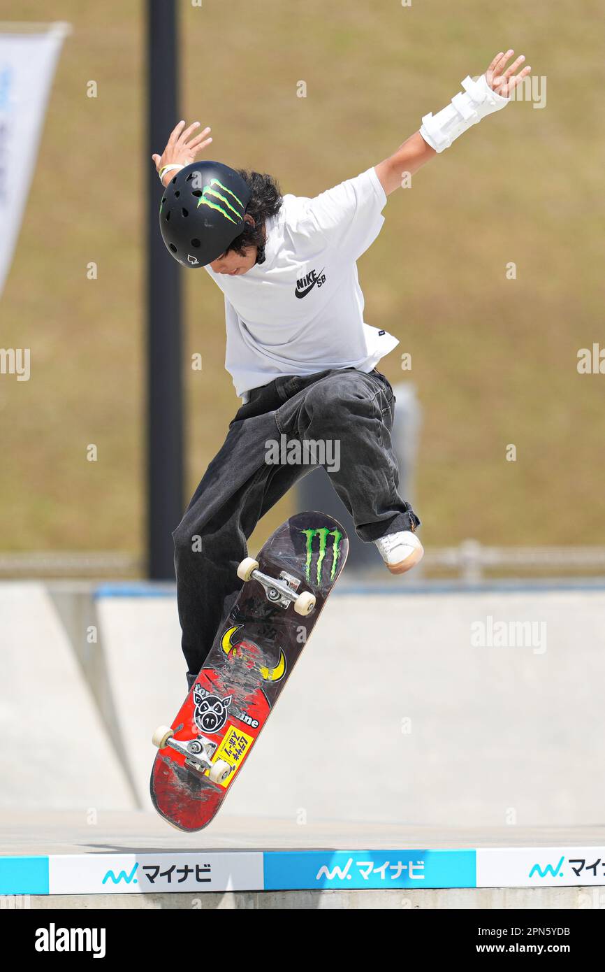 Ibaraki, Japan. 16th Apr, 2023. Daiki Ikeda Skateboarding : The 2nd Mynavi Skateboarding Japan ...