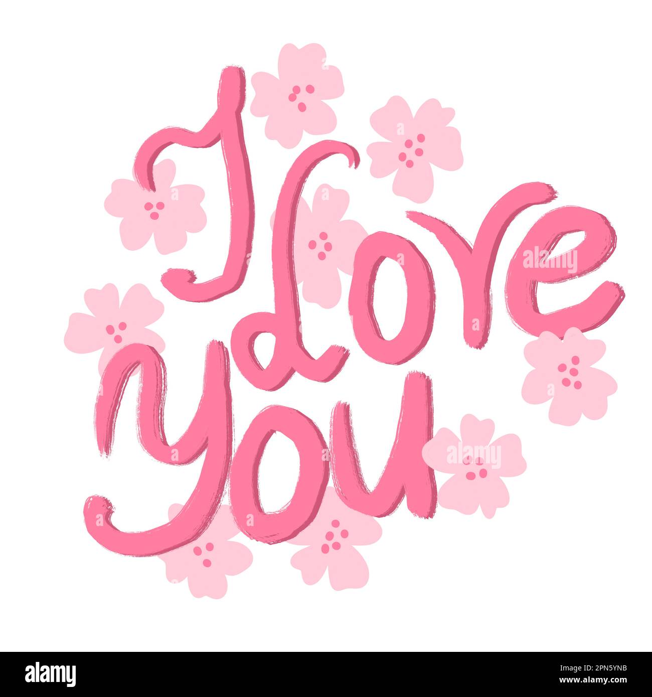 I Love You Drawings With Flowers Love Cards (Free) | Greetings Island