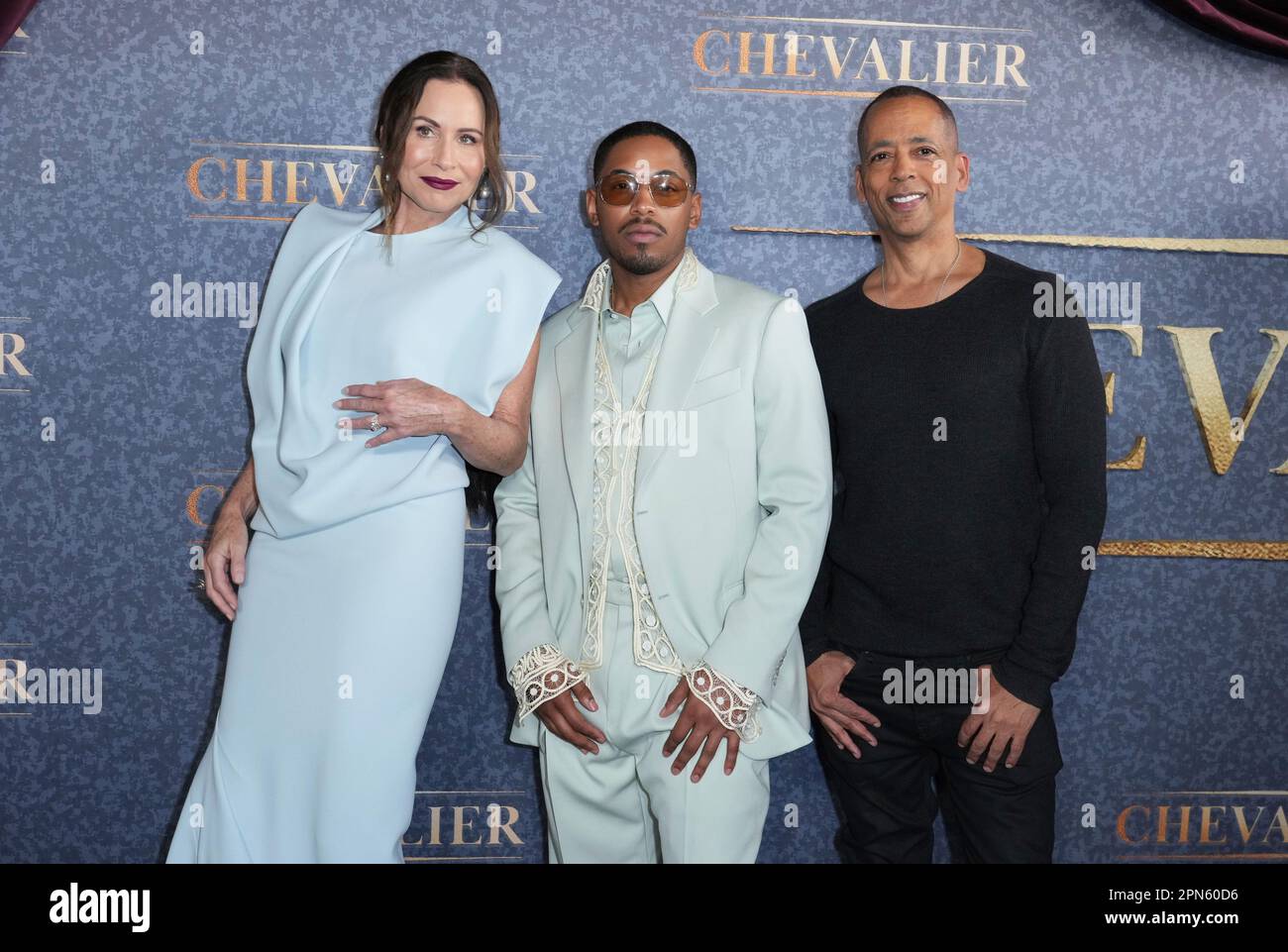 Minnie Driver, from left, Kelvin Harrison Jr. and Stephen Williams ...