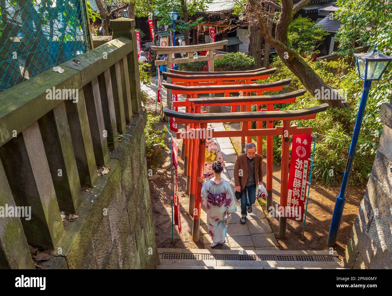 Tokyo, Japan - March 20, 2023: Visitors enjoy cherry blossom (Sakura ...