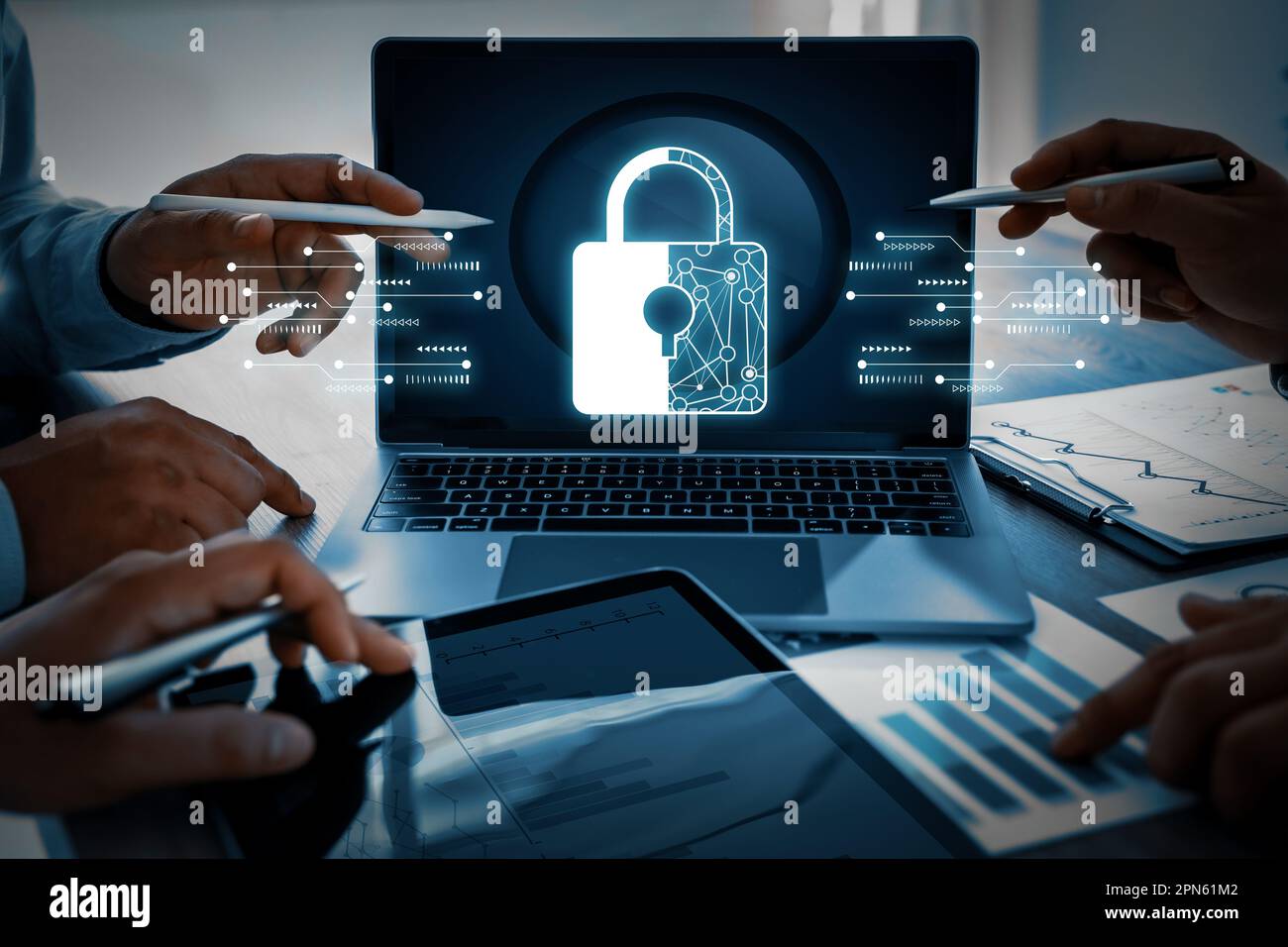CYBER SECURITY Business technology Antivirus Alert Protection Security ...