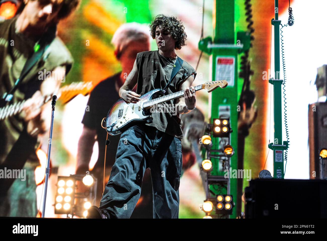 Dominic Fike performs at the Coachella Music & Arts Festival at the ...