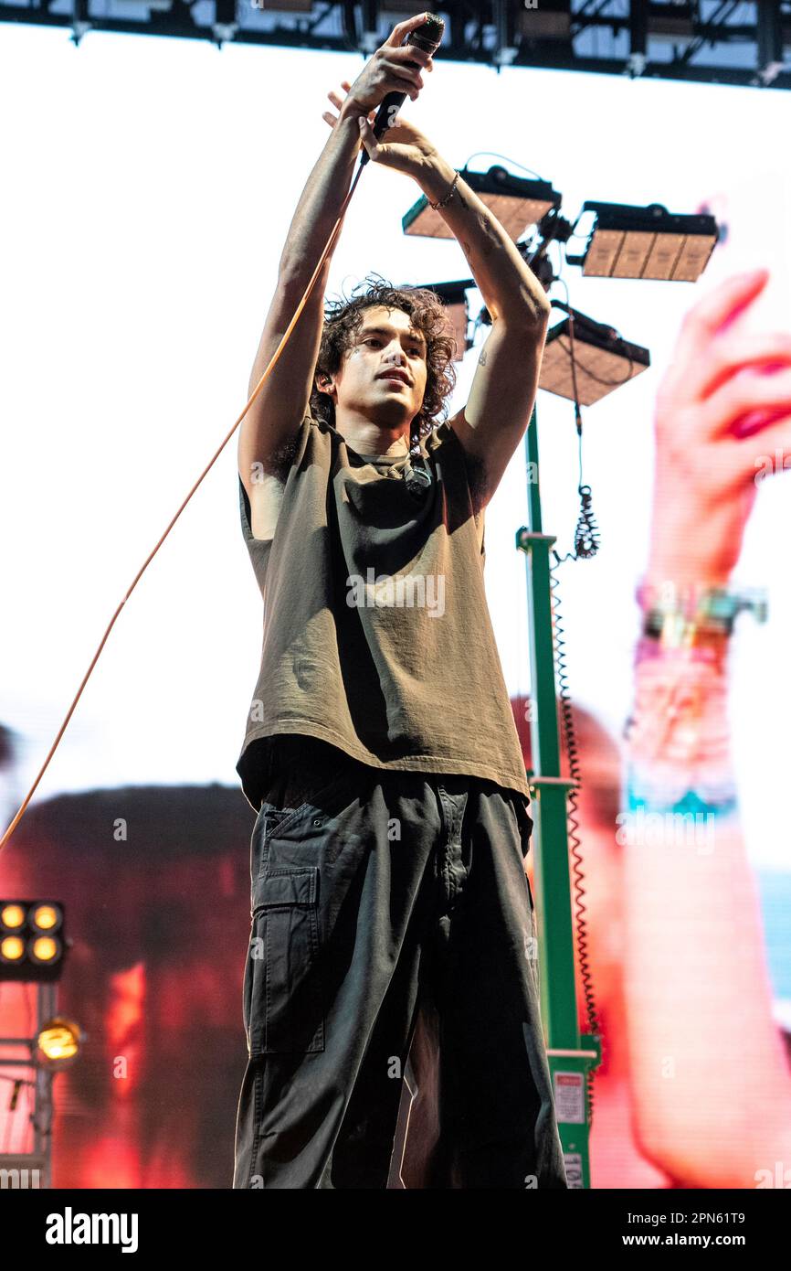 Dominic Fike performs at the Coachella Music & Arts Festival at the ...