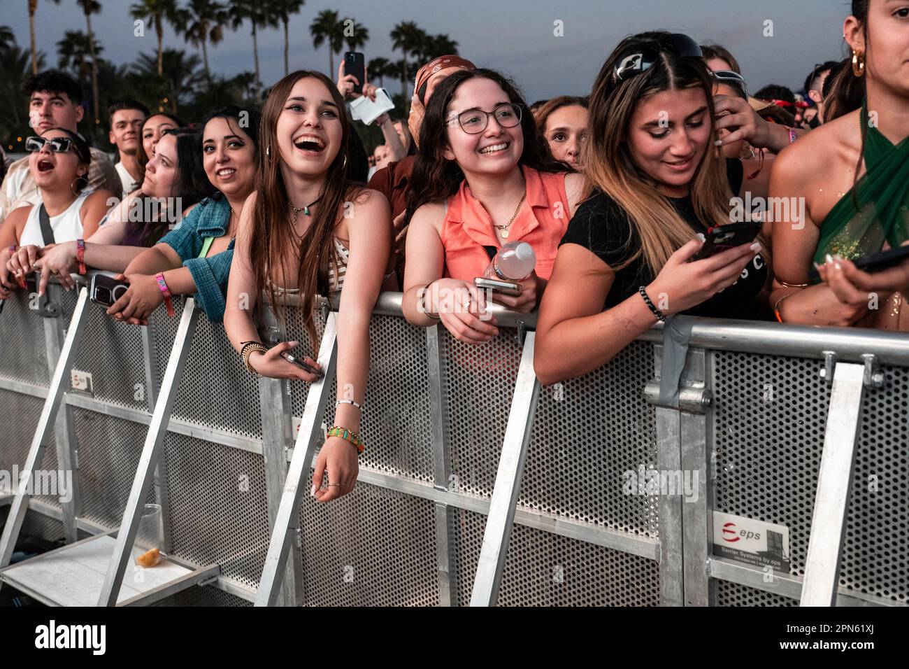 Festivalgoers are seen at the Coachella Music & Arts Festival at the ...