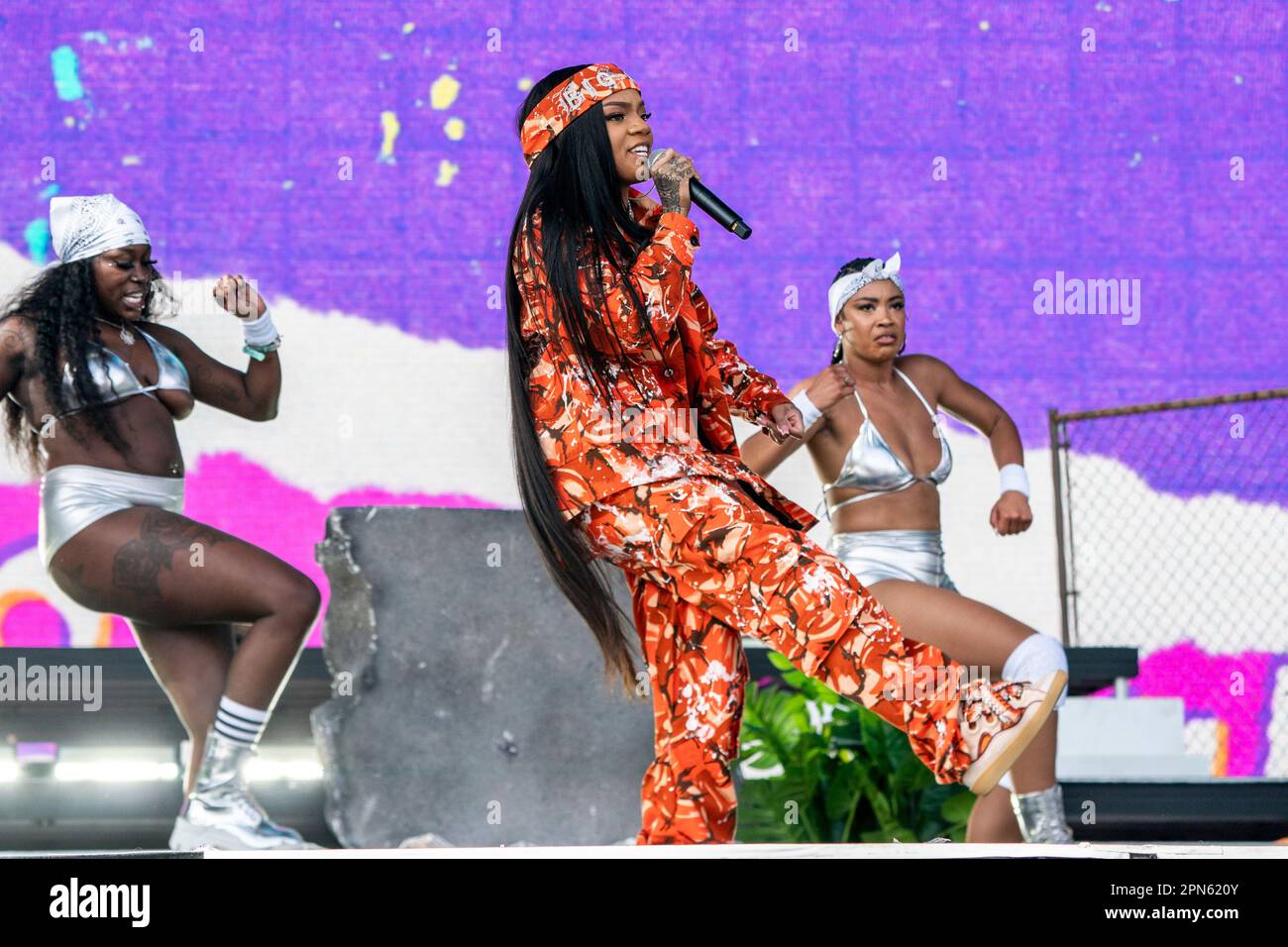 GloRilla performs at the Coachella Music & Arts Festival at the Empire Polo Club on Sunday ...