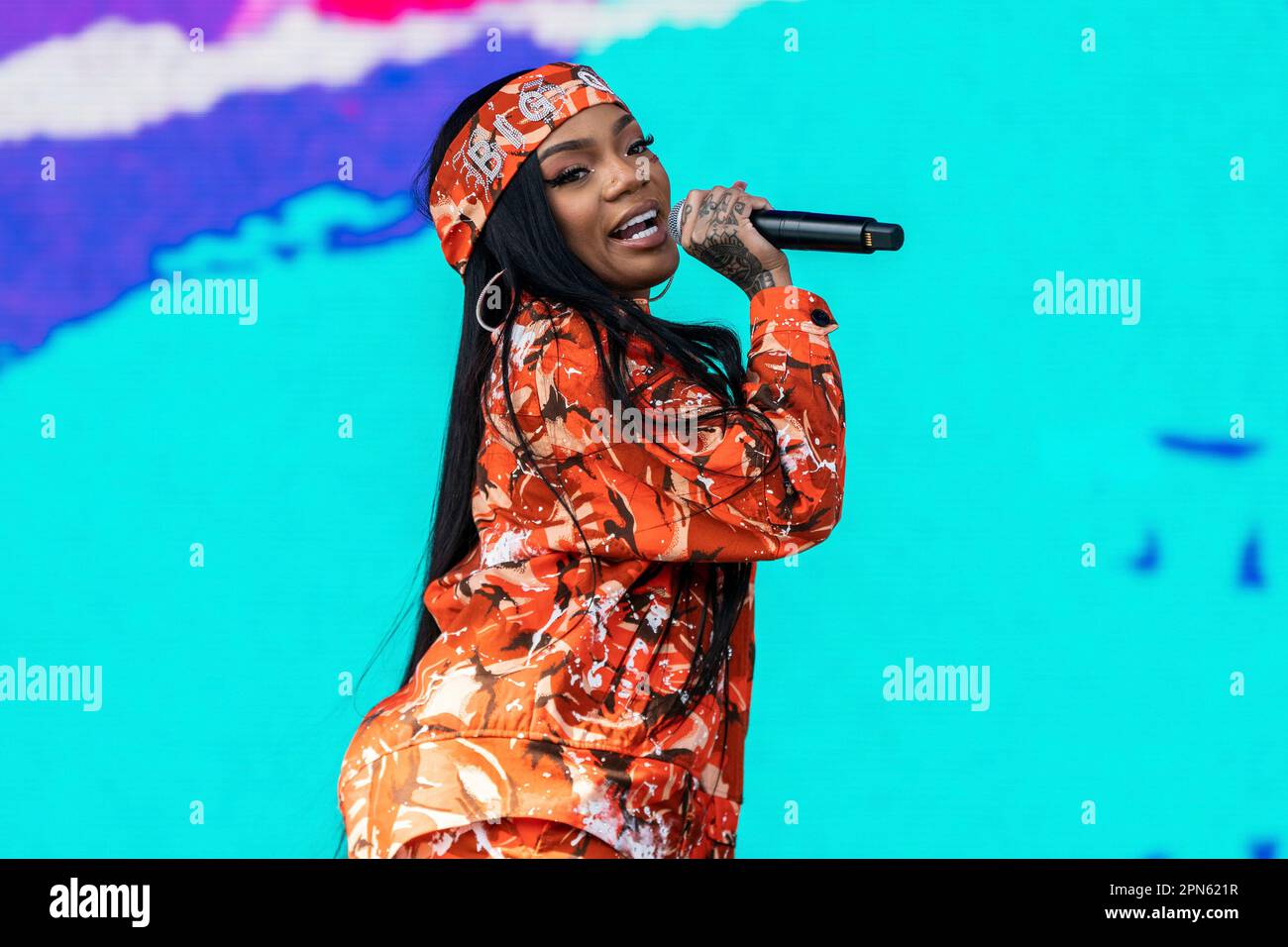 GloRilla performs at the Coachella Music & Arts Festival at the Empire ...