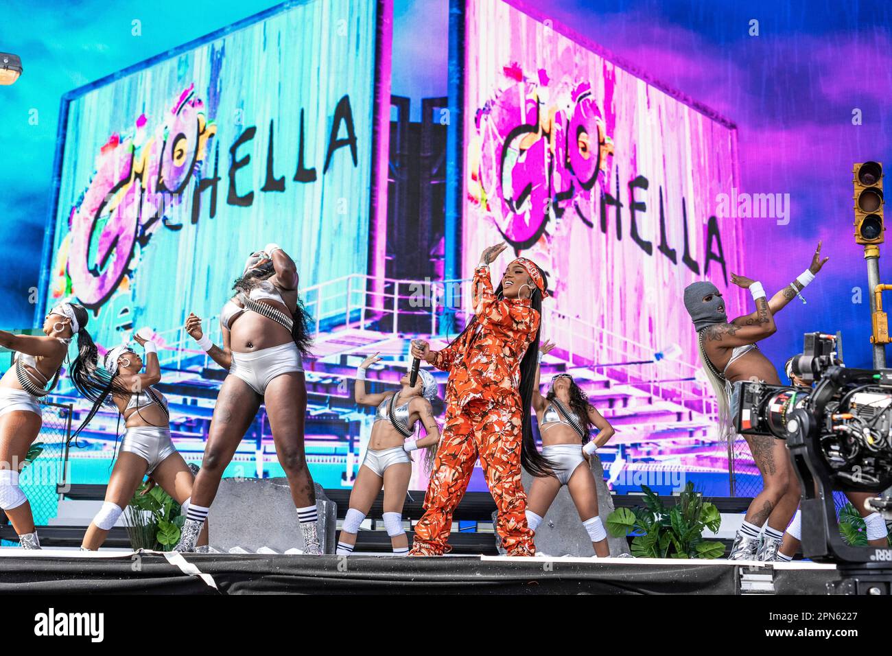 GloRilla performs at the Coachella Music & Arts Festival at the Empire ...
