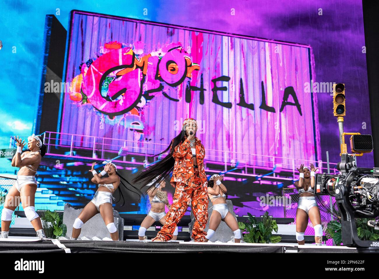 GloRilla performs at the Coachella Music & Arts Festival at the Empire ...