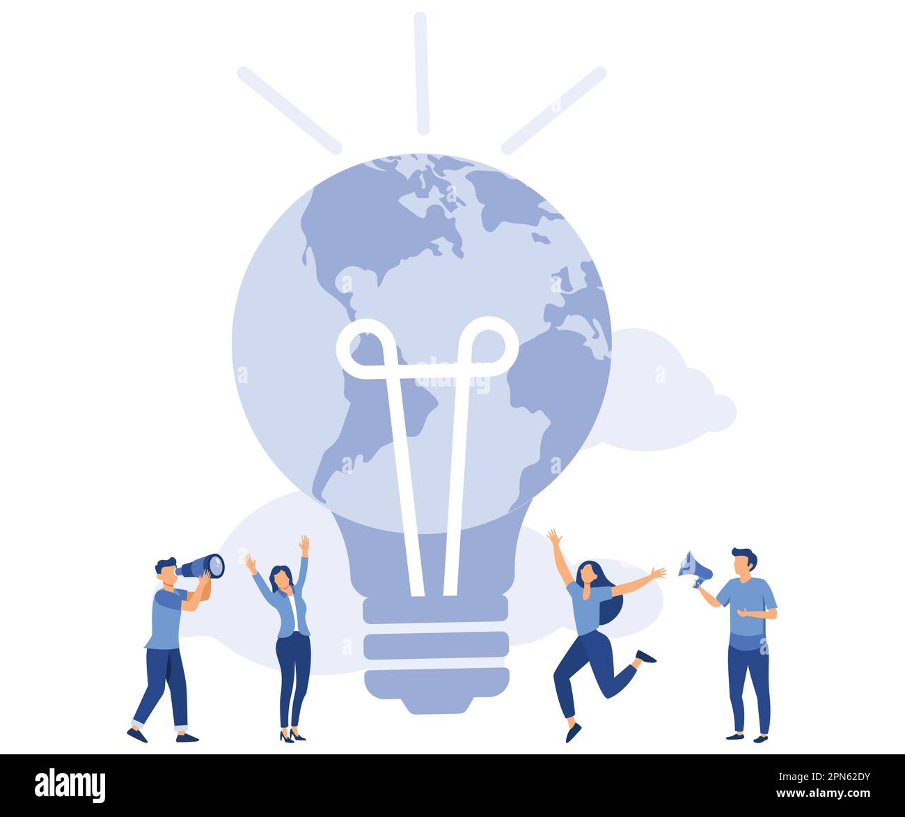 Earth day concept, earth hour, save energy and planet, world earth hour ...