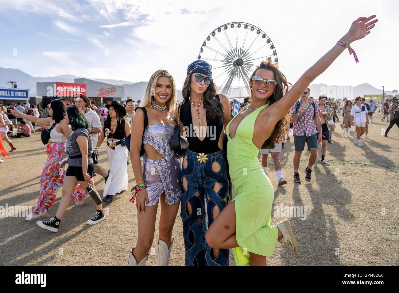 Festivalgoers are seen at the Coachella Music & Arts Festival at the ...
