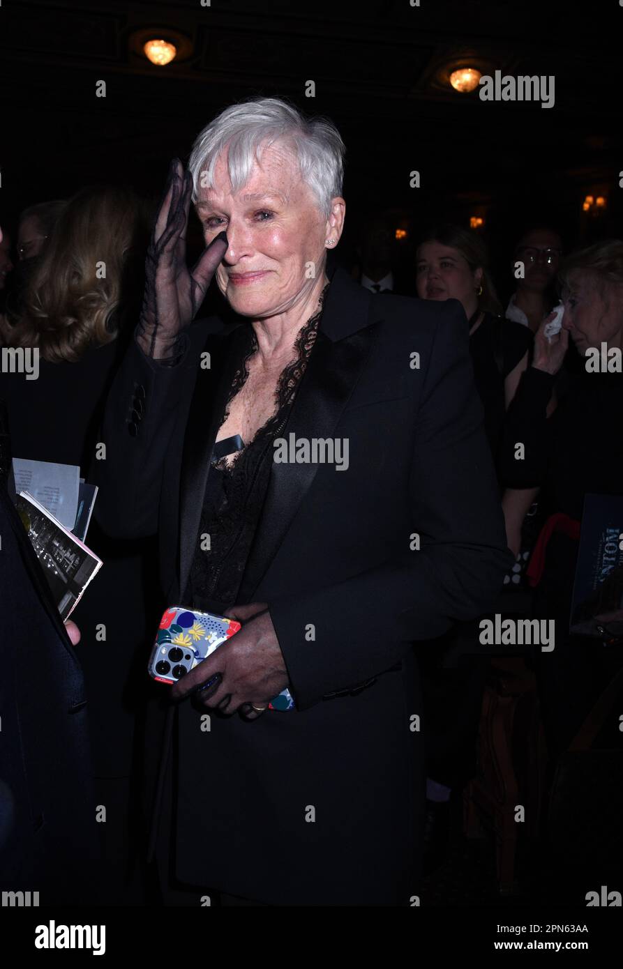 April 16, 2023, New York, New York, USA: Glenn Close attends Andrew ...