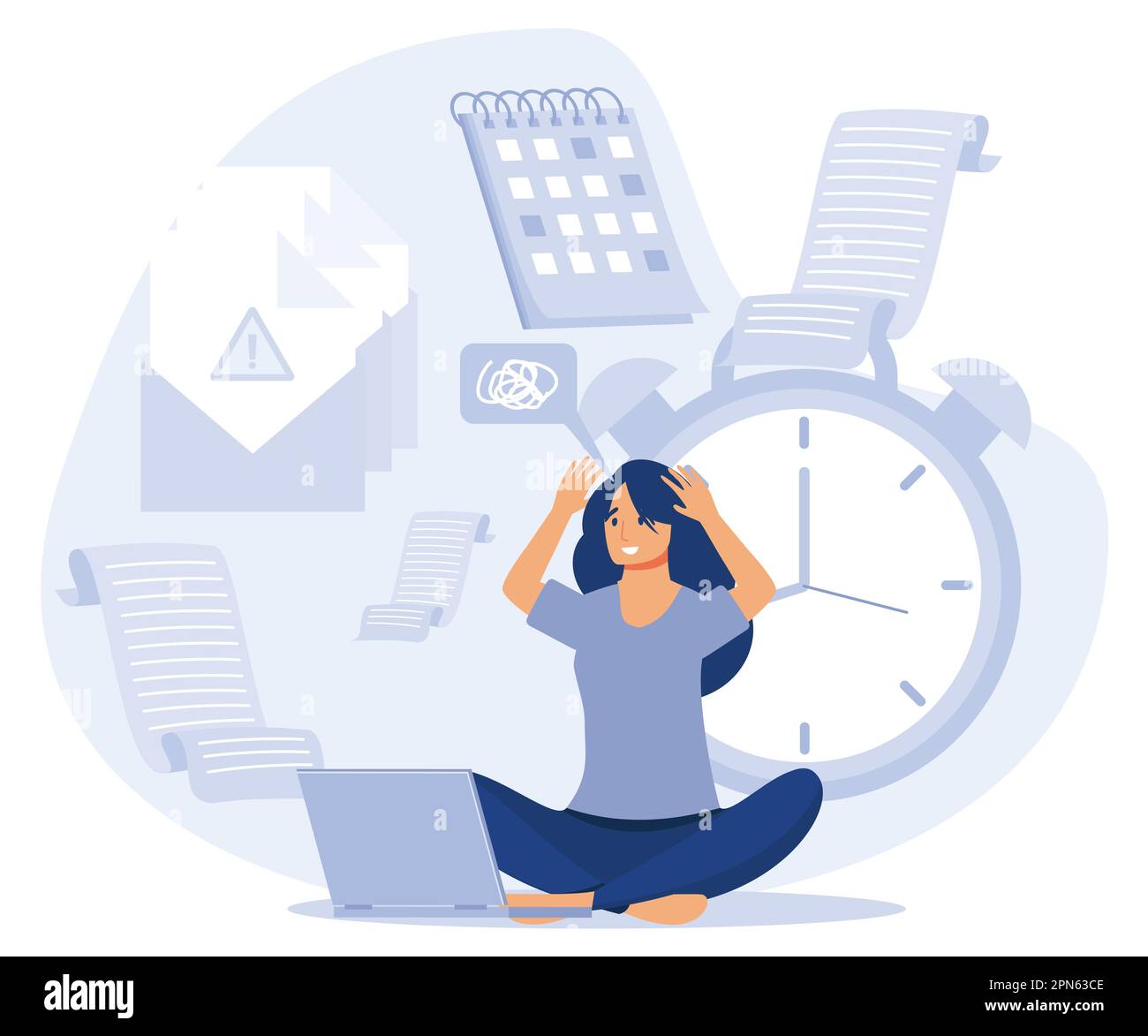 Project Lifecycle Concept Project Initiation And Closure Deadline Documentation Business