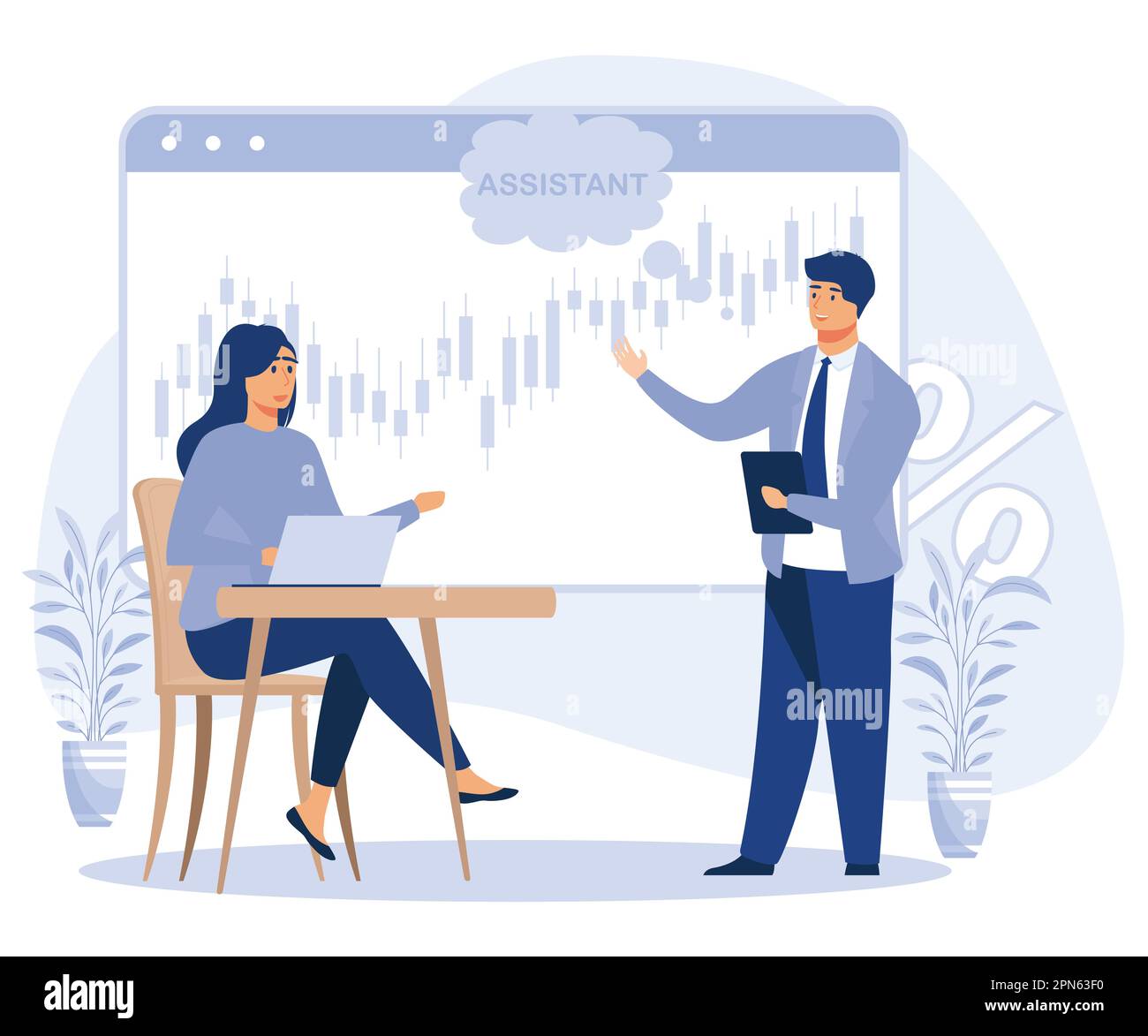 Brick and mortar bank concept, personal financial assistant, bill ...