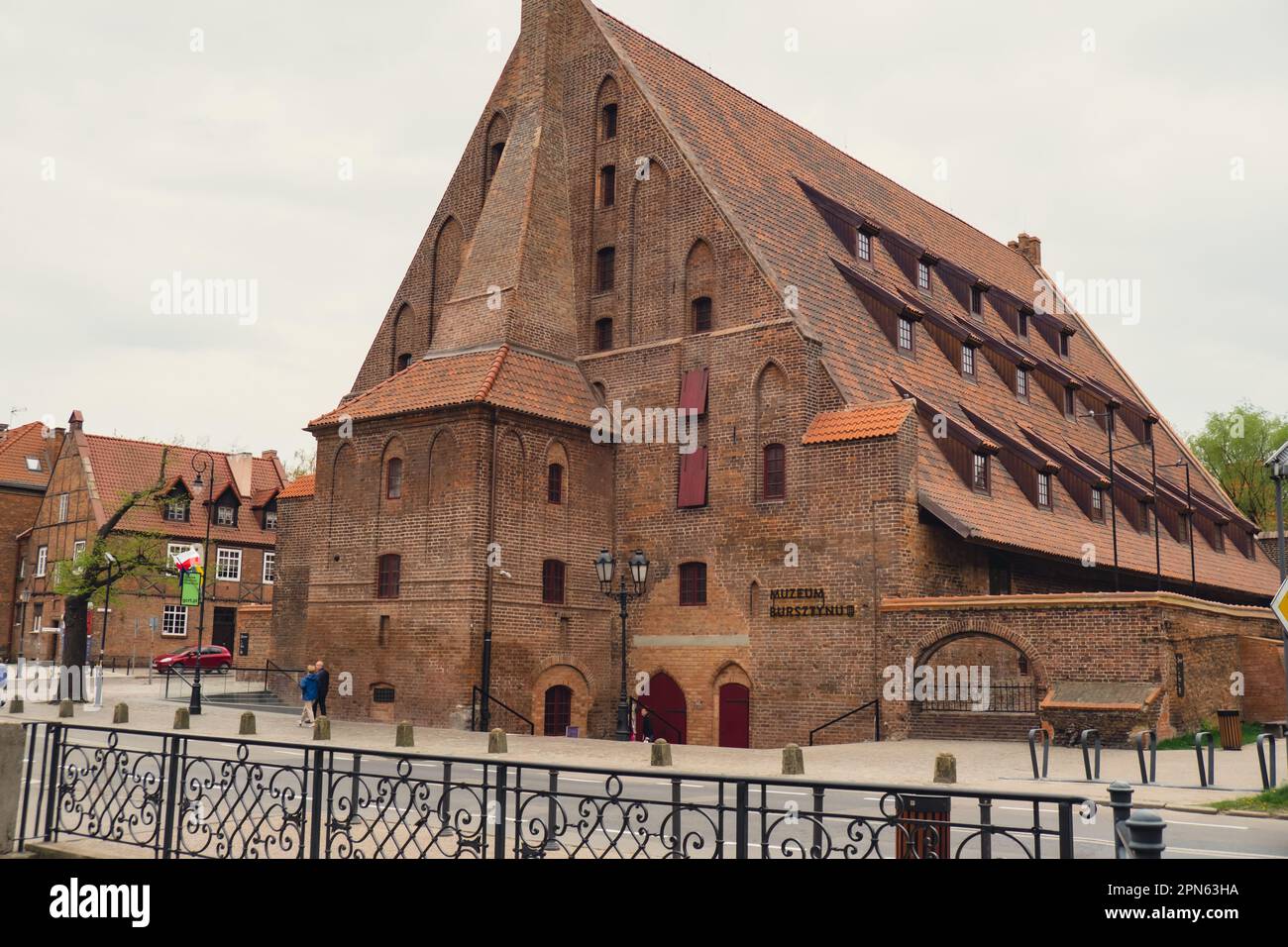 Gdansk Poland July 2022 Amber museum Ancient architecture of old town ...