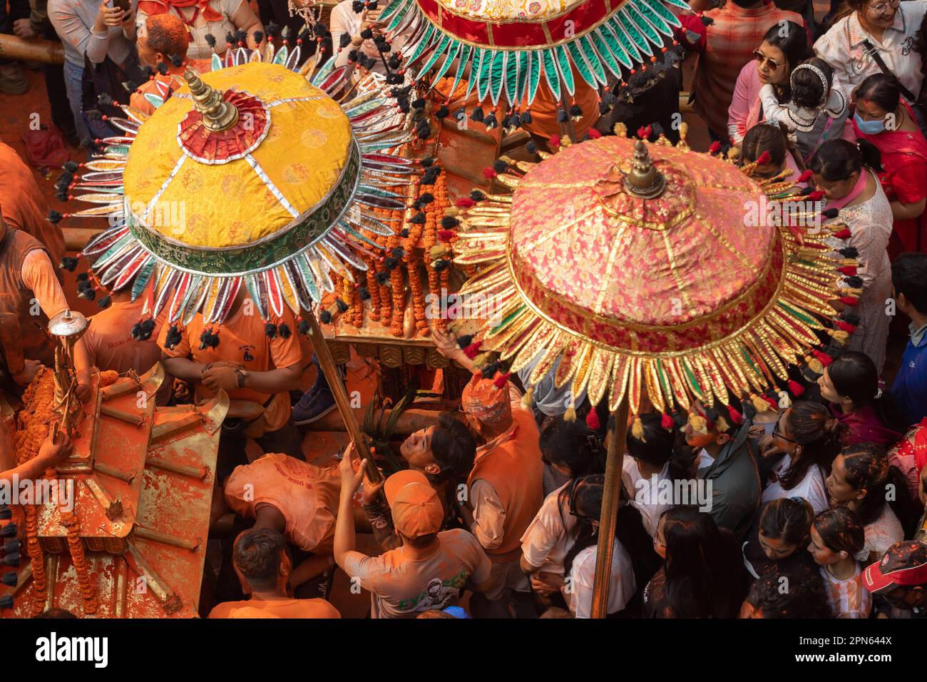 Bisket Jatra Festival - Nepal Stock Photo - Alamy