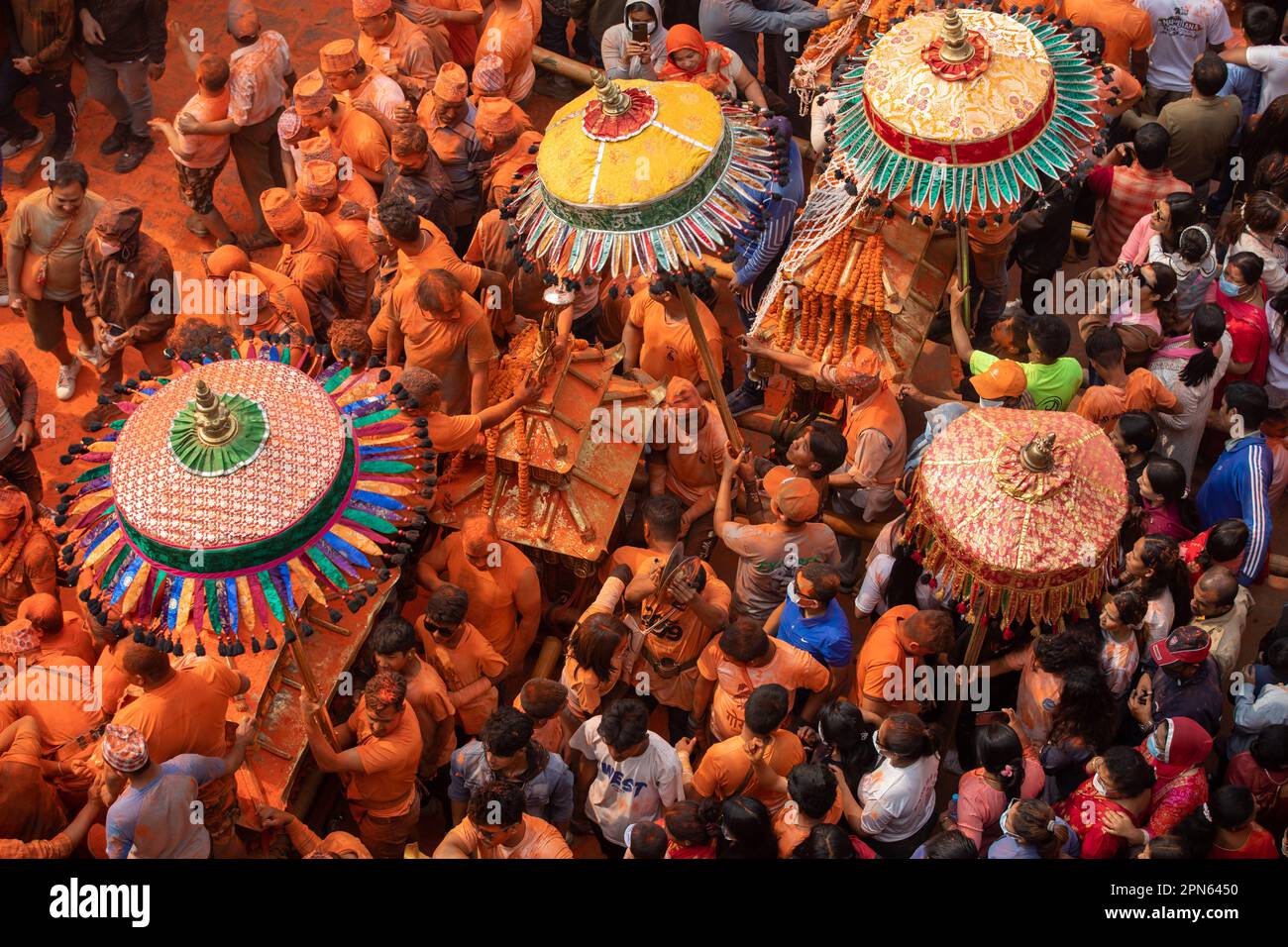 Bisket Jatra Festival - Nepal Stock Photo - Alamy