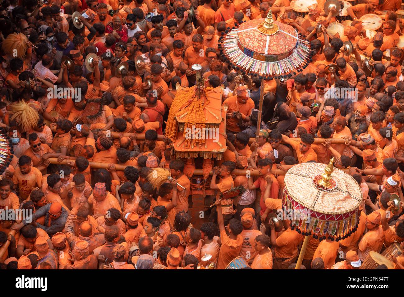 Bisket Jatra Festival - Nepal Stock Photo - Alamy