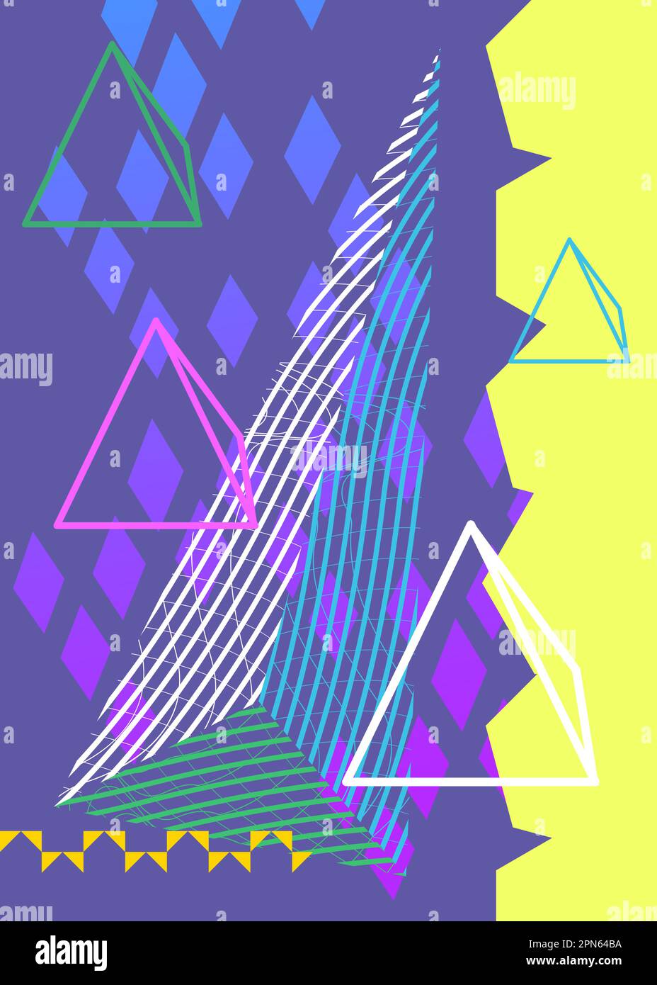 Abstract geometric background poster. Vintage geometrical graphic ...