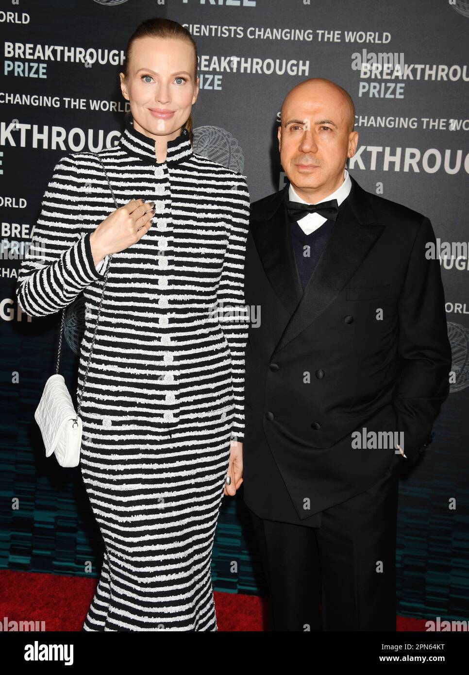 LOS ANGELES, CALIFORNIA - APRIL 15: (L-R) Julia Milner and Yuri Milner ...