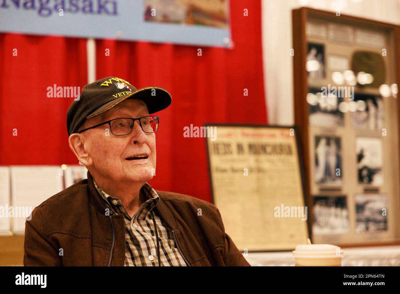 INDIANAPOLIS, INDIANA - APRIL 15: World War II veteran Norris Jernigan ...