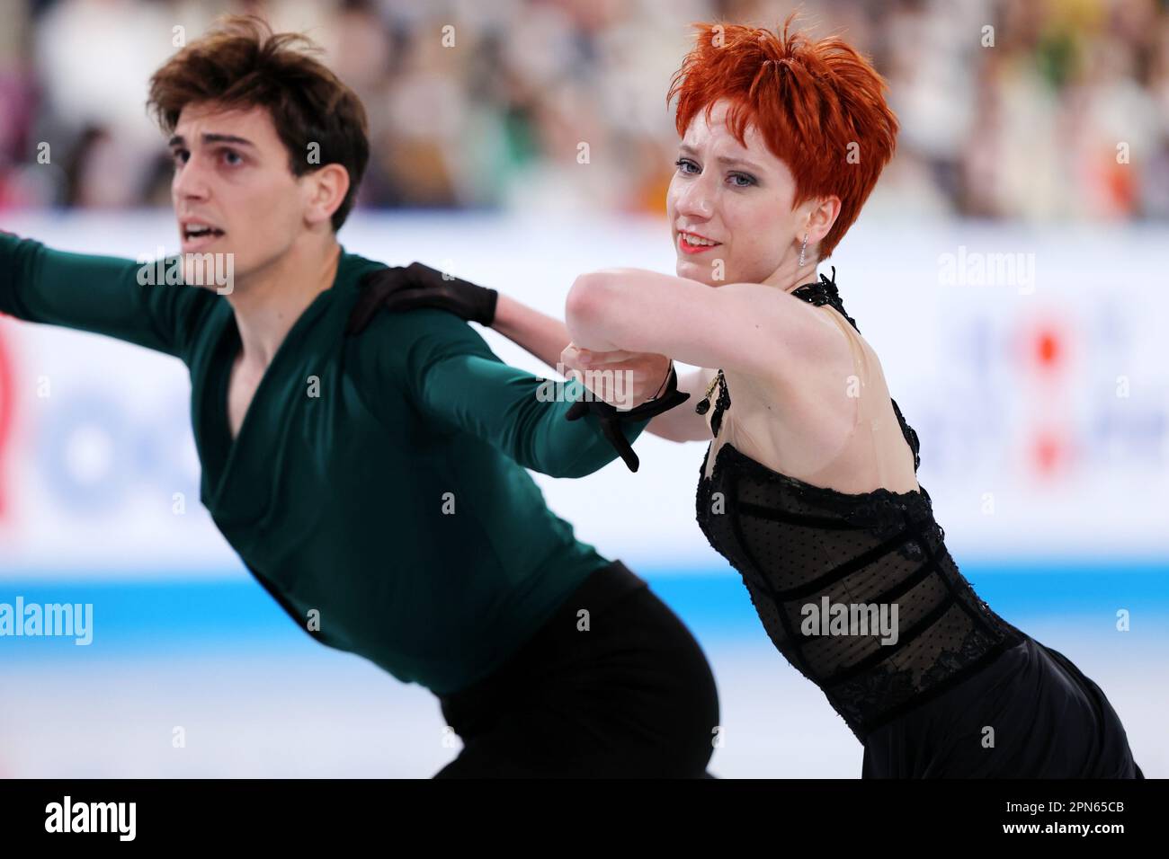Tokyo, Japan. 14th Apr, 2023. Evgeniia Lopareva & Geoffrey Brissaud ...