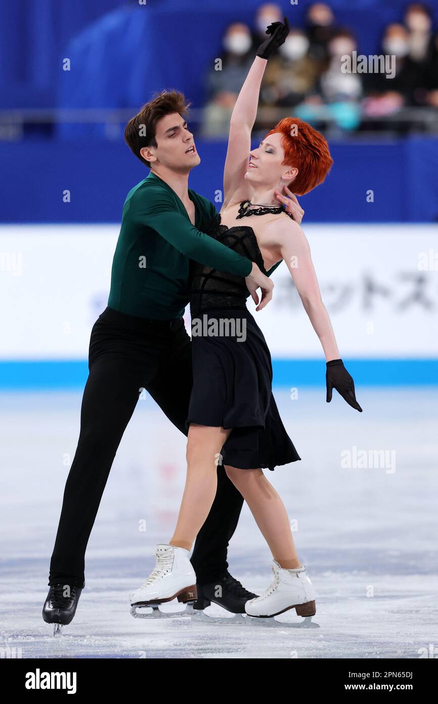 Tokyo, Japan. 14th Apr, 2023. Evgeniia Lopareva & Geoffrey Brissaud ...