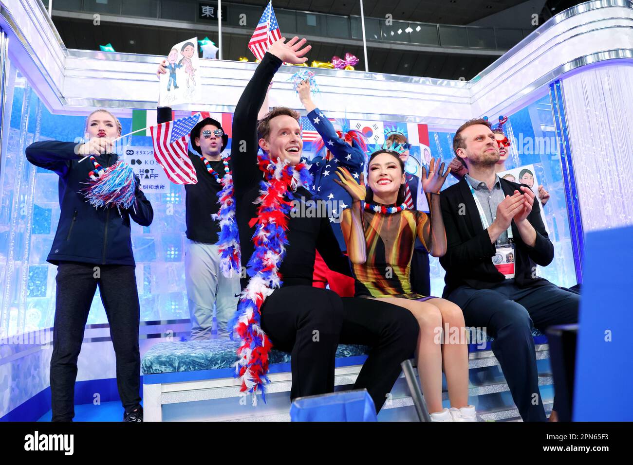 Tokyo, Japan. 14th Apr, 2023. Madison Chock & Evan Bates (USA) Figure ...
