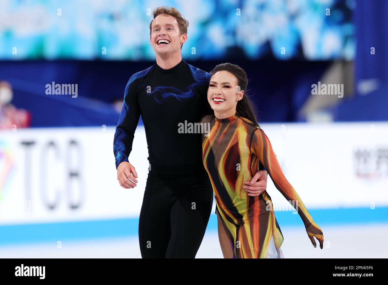 Tokyo, Japan. 14th Apr, 2023. Madison Chock & Evan Bates (USA) Figure ...