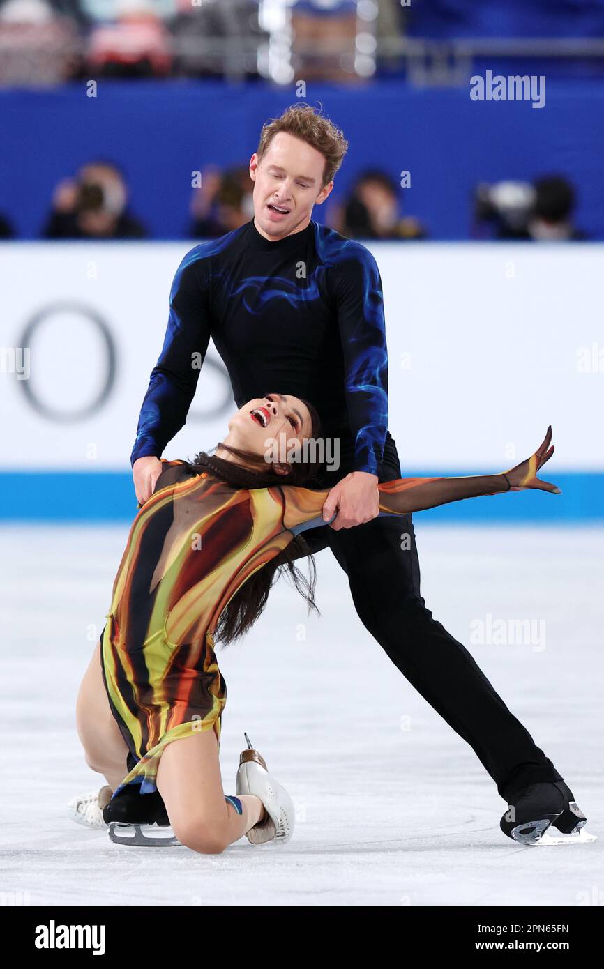 Tokyo, Japan. 14th Apr, 2023. Madison Chock & Evan Bates (USA) Figure ...