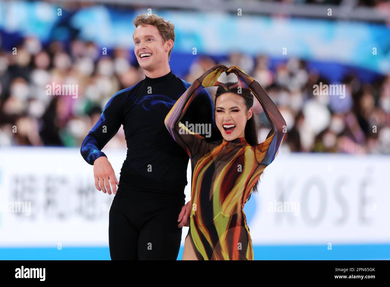 Tokyo, Japan. 14th Apr, 2023. Madison Chock & Evan Bates (USA) Figure ...
