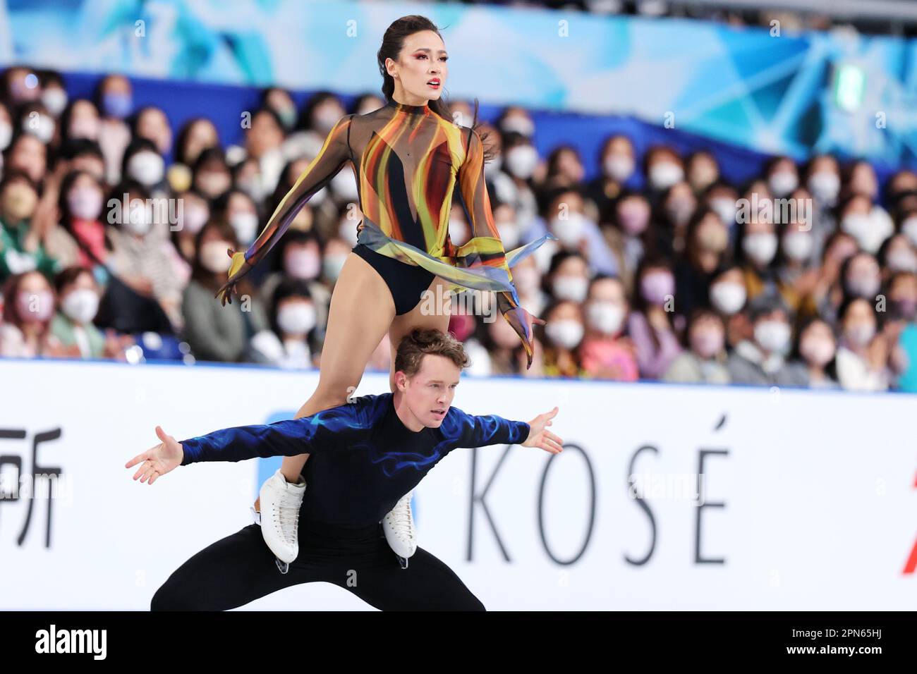 Tokyo, Japan. 14th Apr, 2023. Madison Chock & Evan Bates (USA) Figure ...