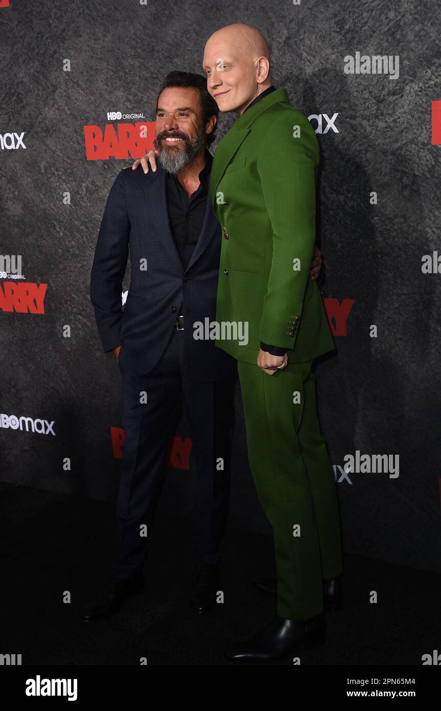 Michael Irby, left, and Anthony Carrigan arrive at the season four ...