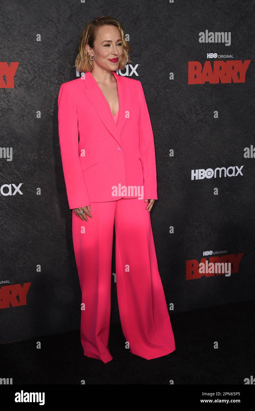 Sarah Goldberg arrives at the season four premiere of "Barry" on Sunday ...
