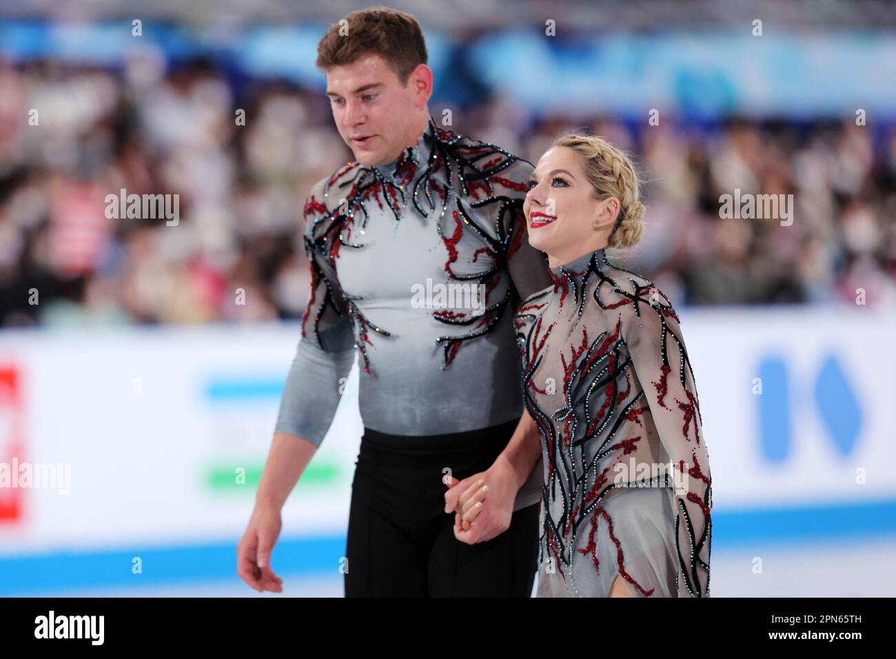 Tokyo, Japan. 14th Apr, 2023. Alexa Knierim & Brandon Frazier (USA ...