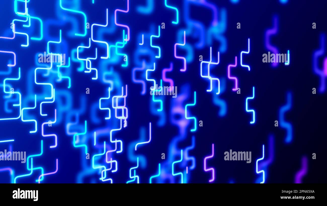 Futuristic Circuit Graphic Animation Background. Digital grid Stock ...