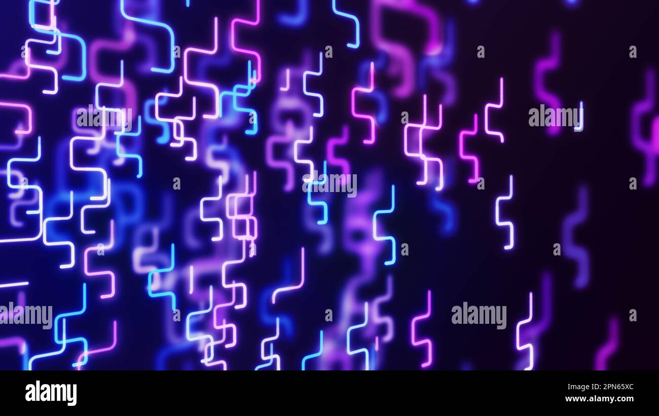 Futuristic Circuit Graphic Animation Background. Digital grid Stock ...