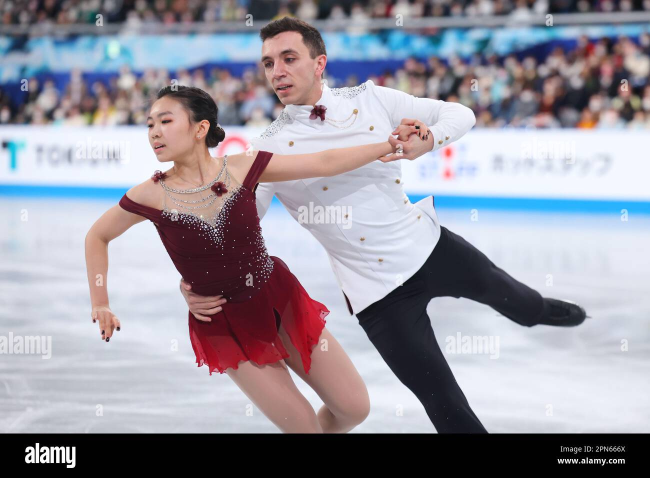 Tokyo, Japan. 14th Apr, 2023. Cho Hyejin & Steven Adcock (KOR) Figure Skating : ISU World Team ...