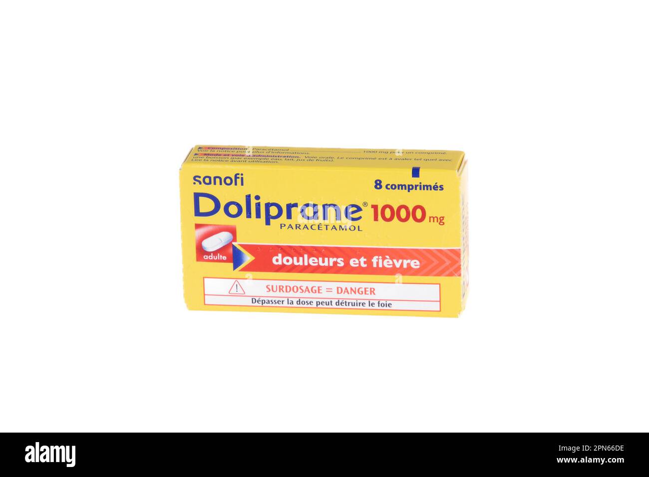 Bordeaux , Aquitaine France - 04 10 2023 : doliprane sanofi tablets ...