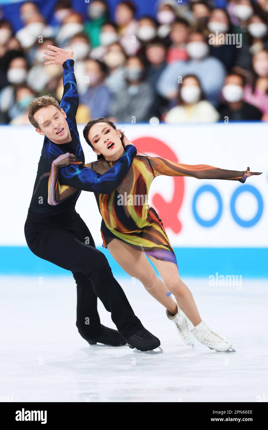 Tokyo, Japan. 14th Apr, 2023. Madison Chock & Evan Bates (USA) Figure ...