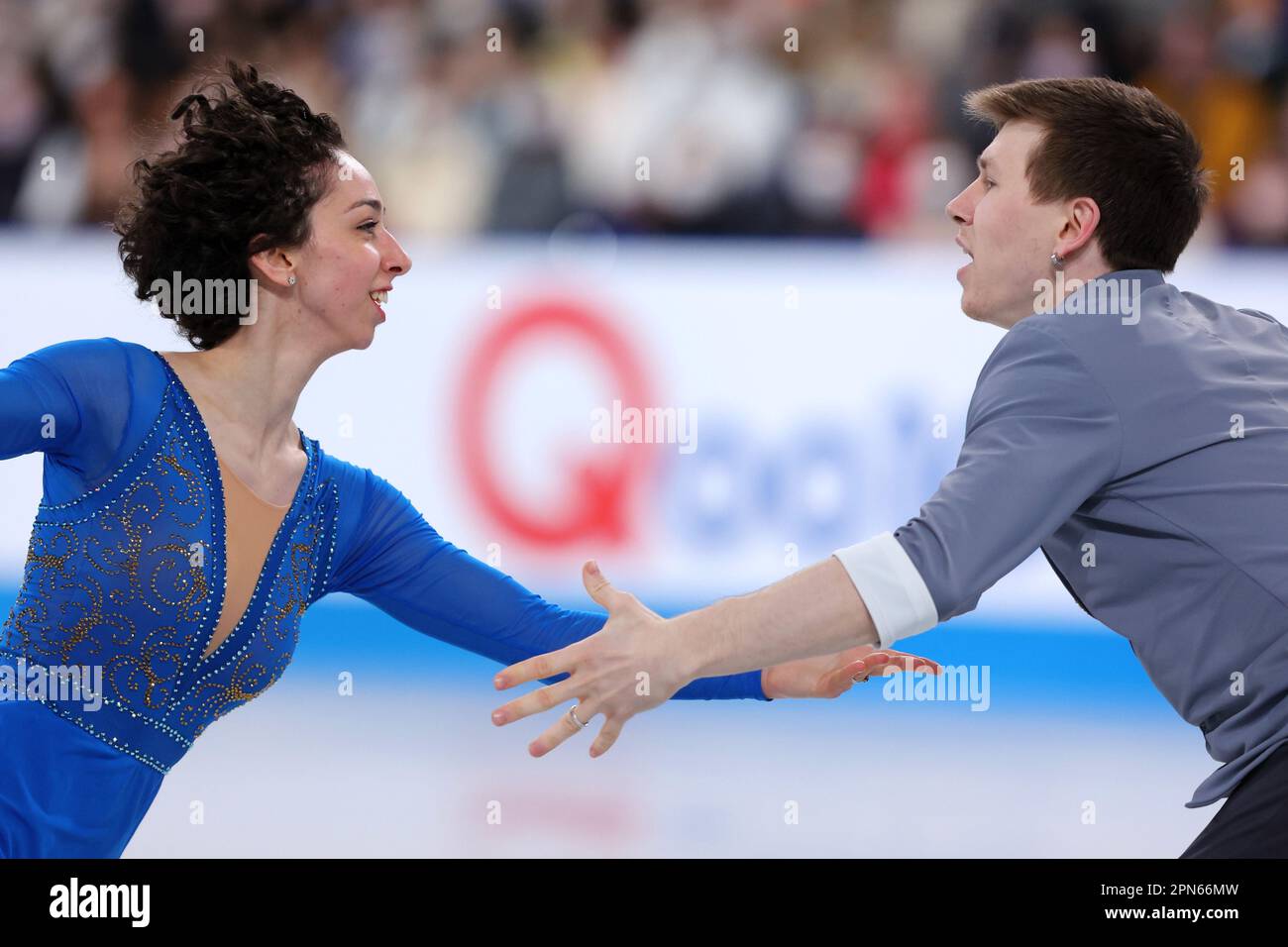 Tokyo, Japan. 15th Apr, 2023. Camille Kovalev & Pavel Kovalev (FRA) Figure Skating : ISU World ...