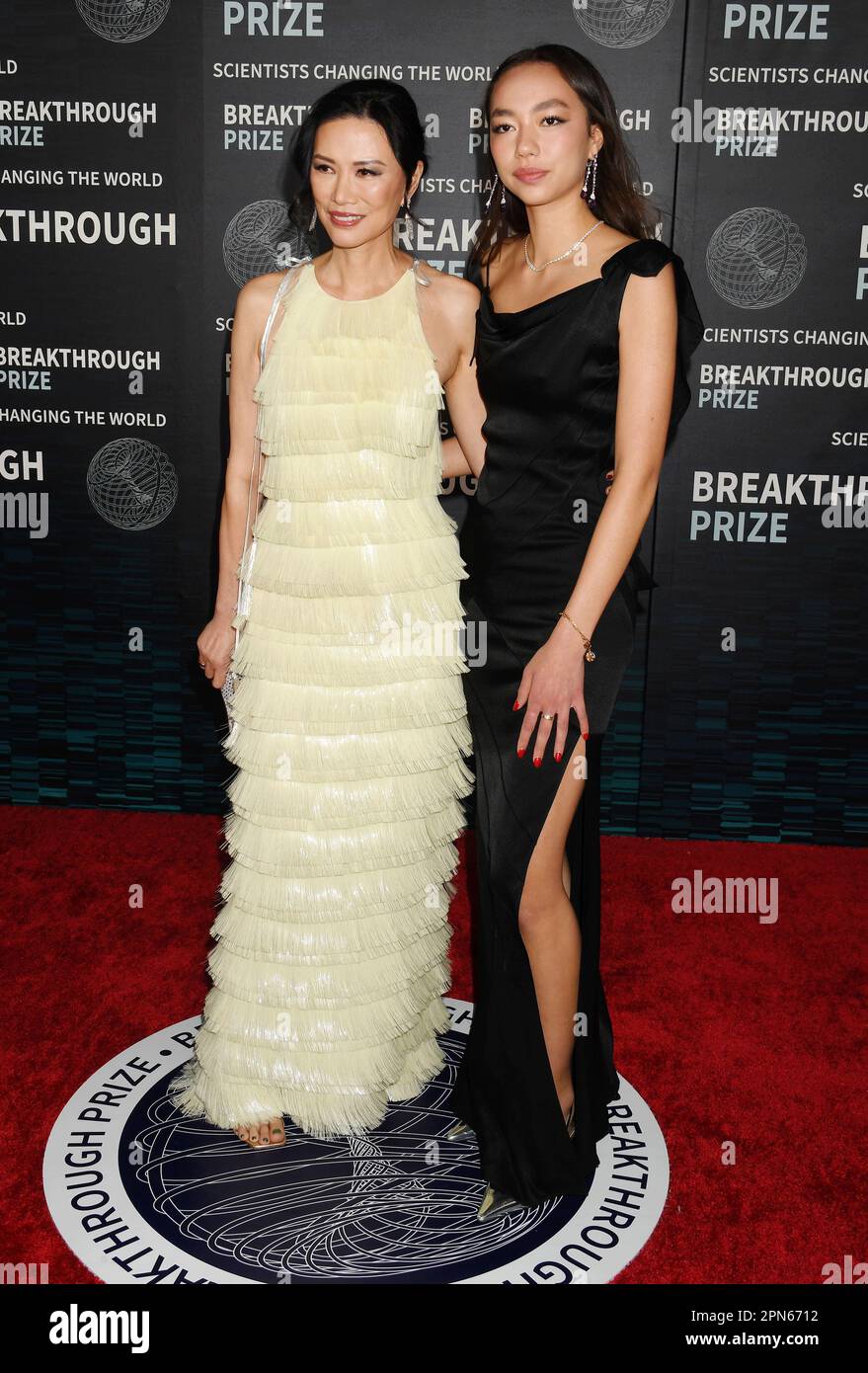 LOS ANGELES, CALIFORNIA - APRIL 15: (L-R) Wendi Murdoch and Grace ...