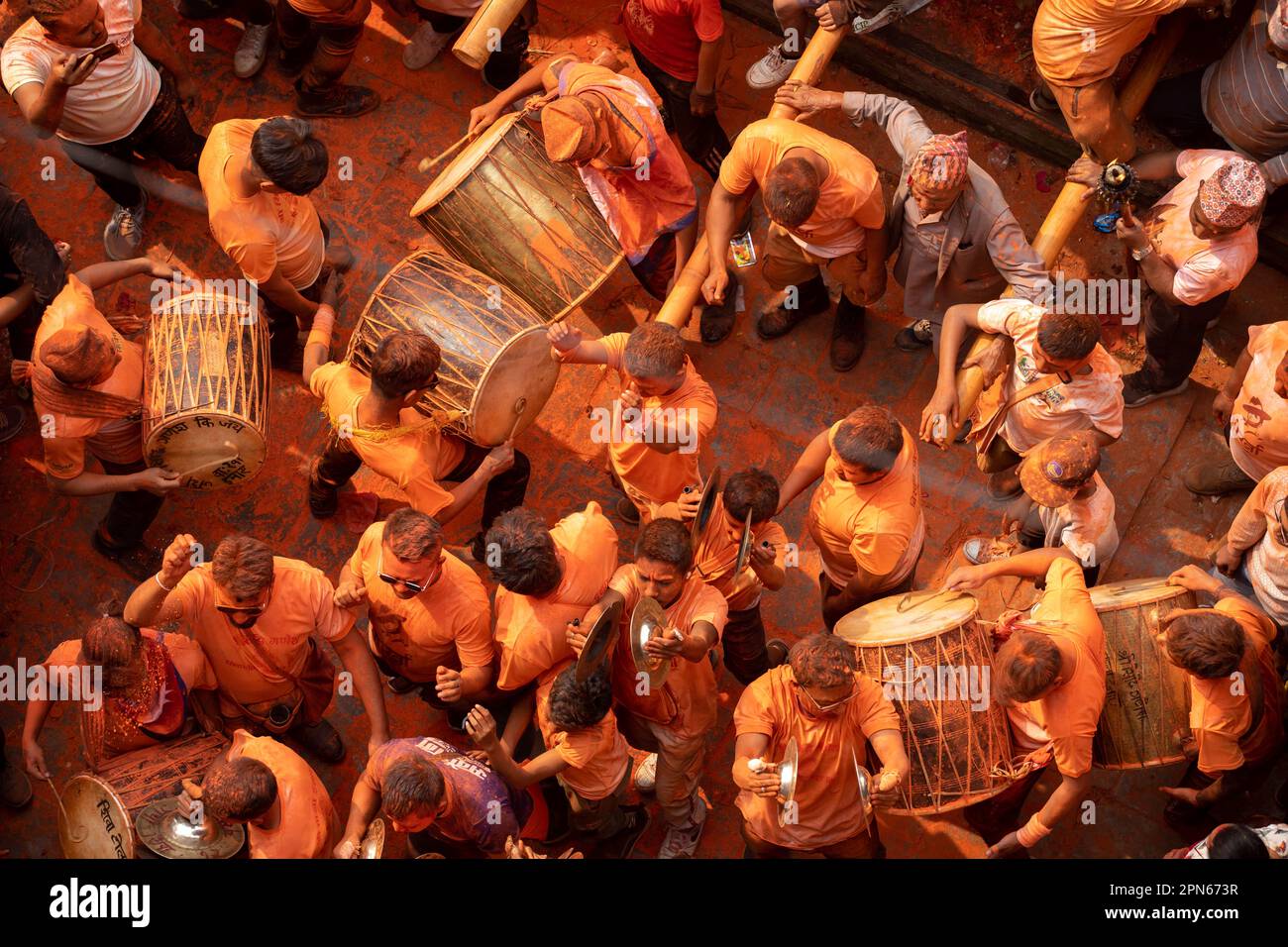 Bisket Jatra Festival - Nepal Stock Photo - Alamy