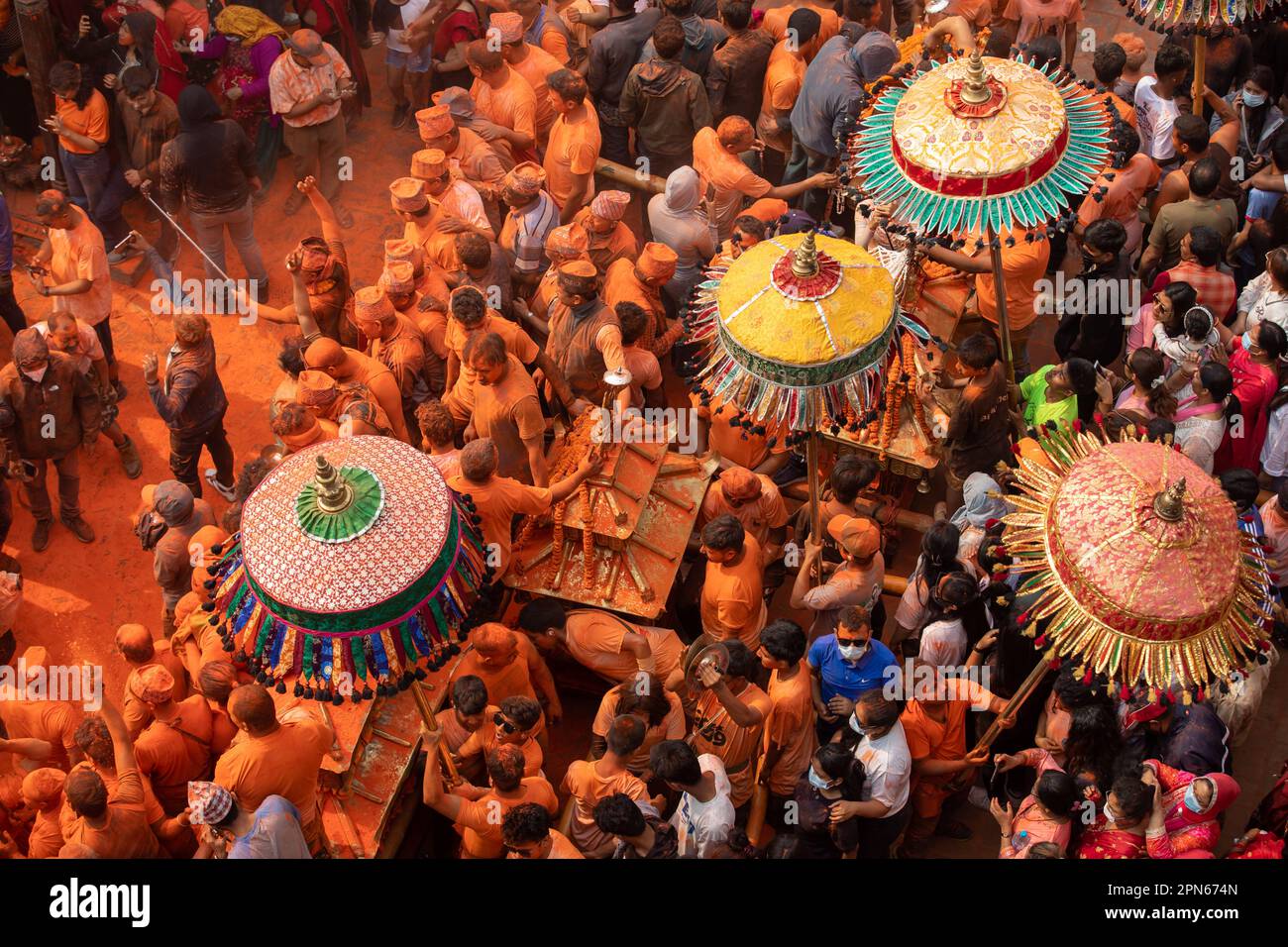 Bisket Jatra Festival - Nepal Stock Photo - Alamy