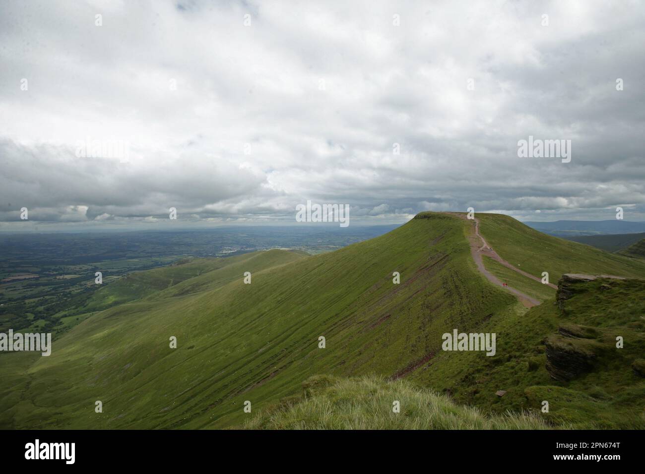 File photo dated 12/07/16 of a view of the summit of Pen y Fan mountain ...