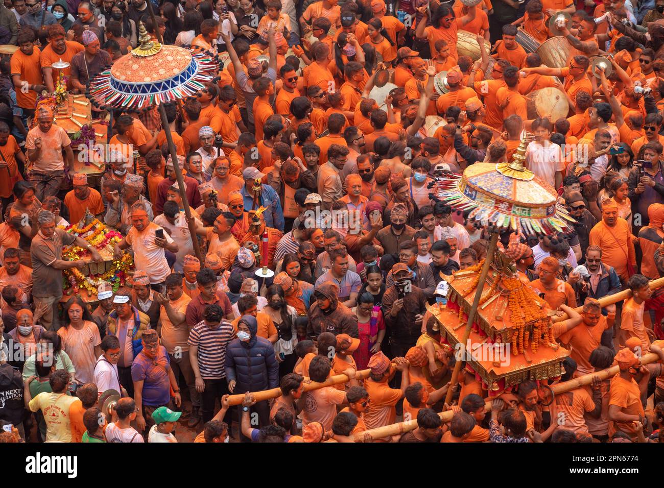 Bisket Jatra Festival - Nepal Stock Photo - Alamy